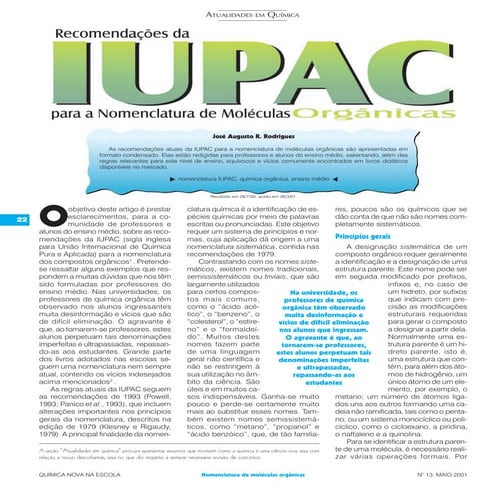 Nomenclatura iupac | PDF