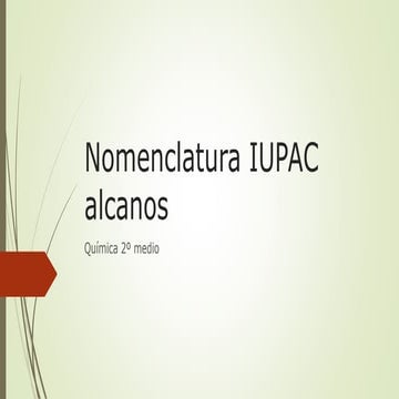 Nomenclatura iupac alcanos | PPT