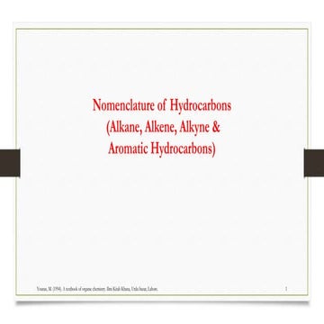 Nomenclature of hydrocarbons.pptx | Chemistry | Science