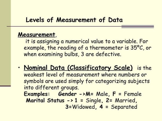 Scales of Measurement | PPS | Science