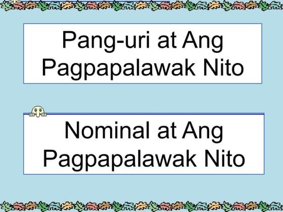 Pangawing || Pangawil | PPTX