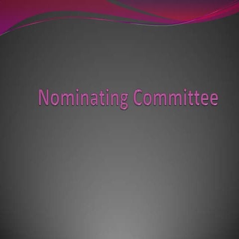 Nominating committee | PPT