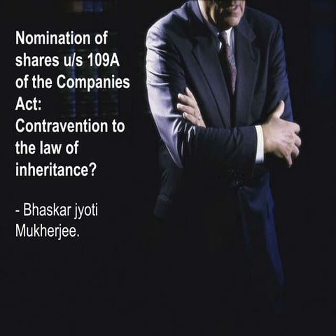 Nomination of shares u/s 109A of Companies Act: a violation to the law ...