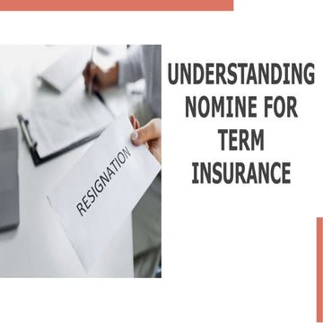 Nominee in term insurance.pptx sbi life i | PPTX
