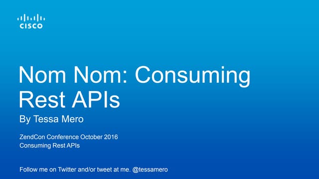 Nom Nom: Consuming REST APIs | PPT Nom Nom: Consuming REST APIs | PPT