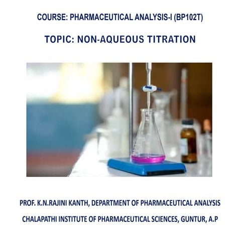 Non aqueous titration 04.06.2021