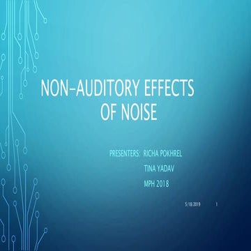 Non auditory effects | PPTX