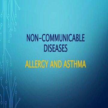 Non communicable diseases | PPTX