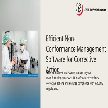 Non-Conformance Report Software with Corrective Action Management | PPTX