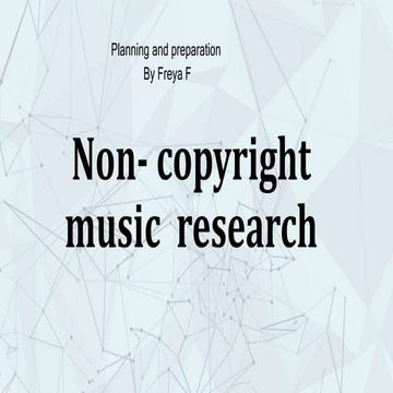 non-copyright music research.pptx powerpoint | PPT