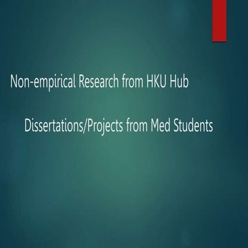 Non-empirical Research. MEd dissertations.pptx