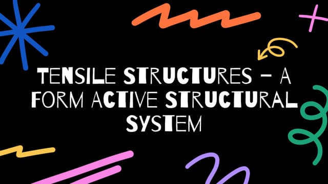 Cable systems - form active structure system | PPT