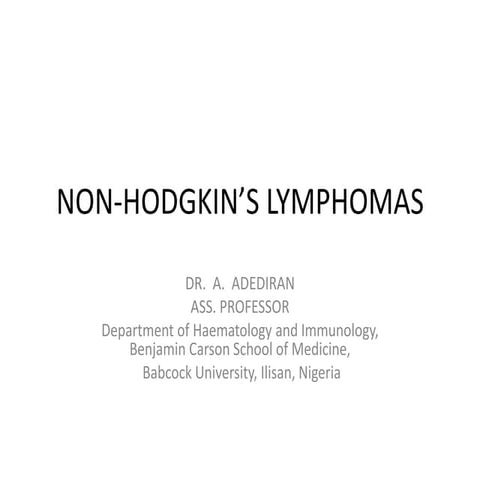 Non-Hodgkin’s Lymphomas Feb 2023322.pptx