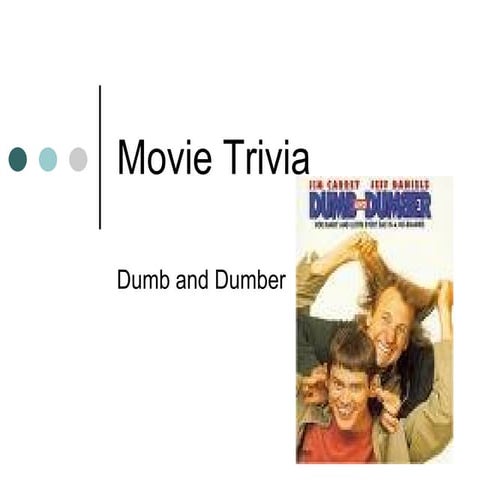 Non Linear Movie Trivia | PPT