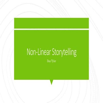Non linear storytelling | PPT