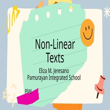 Non-Linear Texts - Lesson and Activity.pptx
