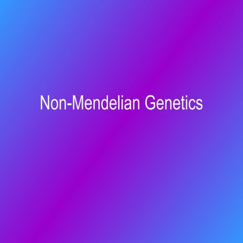 Science 9 Non-Mendelian Genetics Presentation | PPT