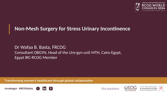 Comparison of Results after 9 Years of Stress Urinary Incontinence ...