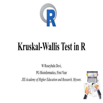 Kruskal Wallis Test in R | PPT