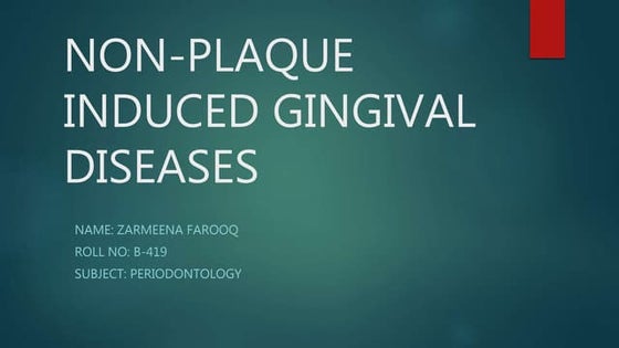 Acute Necrotising Ulcerative Gingivitis | PPT