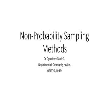 Non-Probability Sampling Methods-Dr. Ogundare.pptx