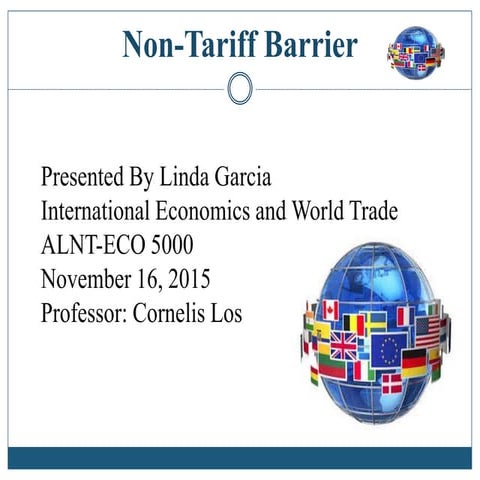 Non tariff barrier | PPTX