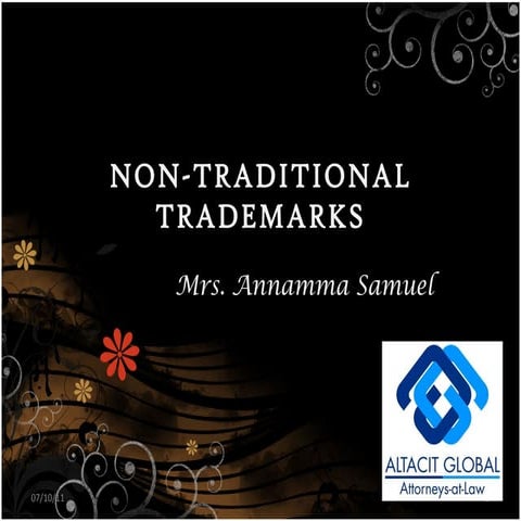 Non traditional marks | PPT