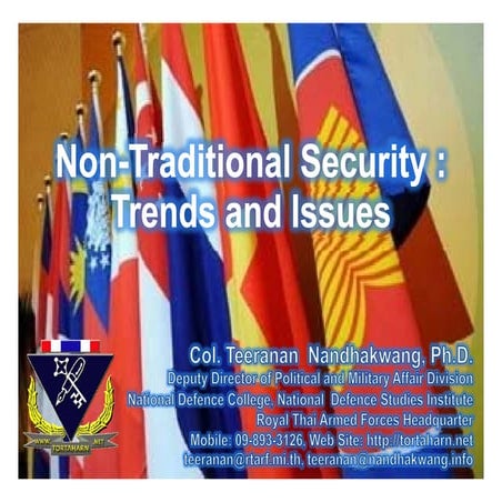 Non traditional security (asean) | PDF