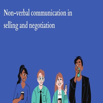 Non - verbal communication in selling and negotiation.pdf