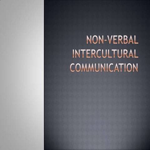 Non Verbal Communication Power Point | PPTX