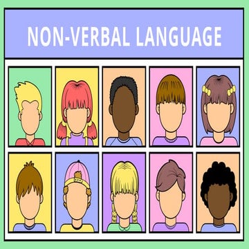 Non-Verbal Communication SEL Presentation Colorful Lined Illustrative ...