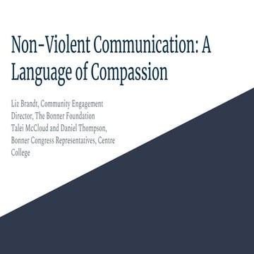 Non-Violent communication | PDF