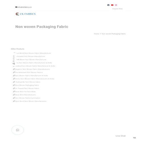 Non-Woven Packaging Fabr ic.pdf