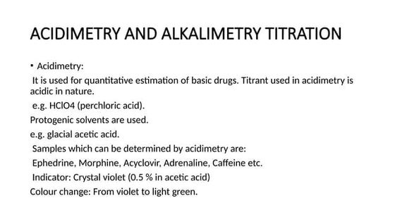 12. acidifying reagents or acidifiers | PPT