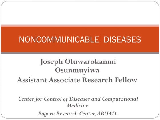 Non communicable diseases | PPTX | Cancer | Diseases and Conditions
