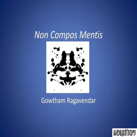 Non compos mentis | PPTX | Participant Sports | Fitness and Exercise