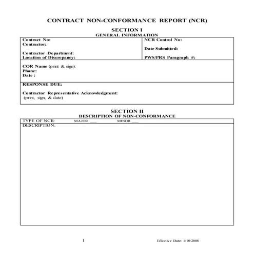 Nonconformance Report.doc