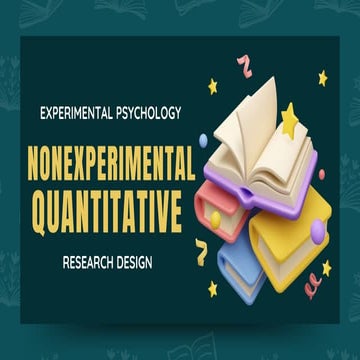 Non-Experimental Research Design | PPTX