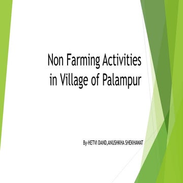 non farming activities of palampur | PPTX