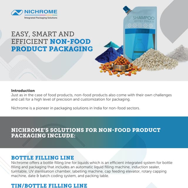 EASY, SMART AND EFFICIENT NON-FOOD PRODUCT PACKAGING | PDF