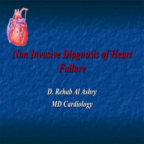 Non invasive diagnosis of hf | PPT