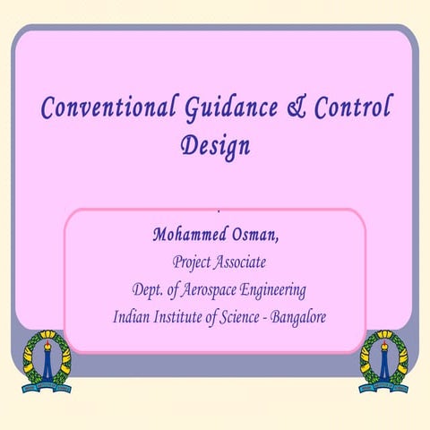 Control and Guidance law for Guided Bomb | PPT