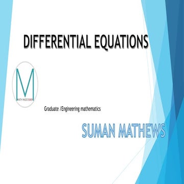 NON LINEAR DIFFERENTIAL EQUATIONS (ENGINEERING MATHEMATICS) | PPTX