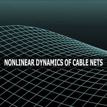 Nonlinear dynamics of cable nets - An engineering course | PPTX