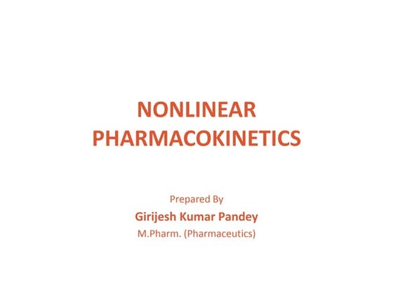 Non compartment model | PPT