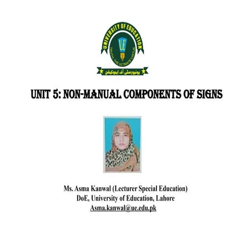 Non Manual Components of Sign Language.pptx