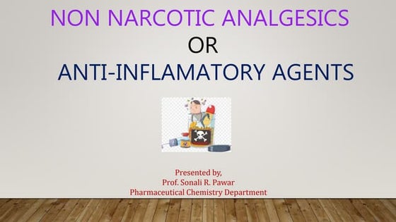 Narcotic and Nonnarcotic analgesic(Medicinal Chemistry) | PPTX