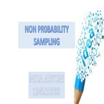 NON PROBABILITY SAMPLING | PPTX