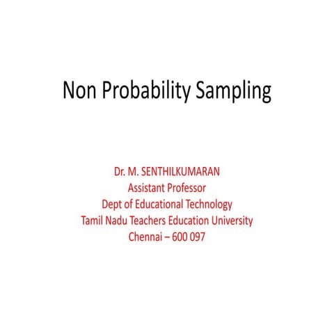 Non probability sampling | PPT