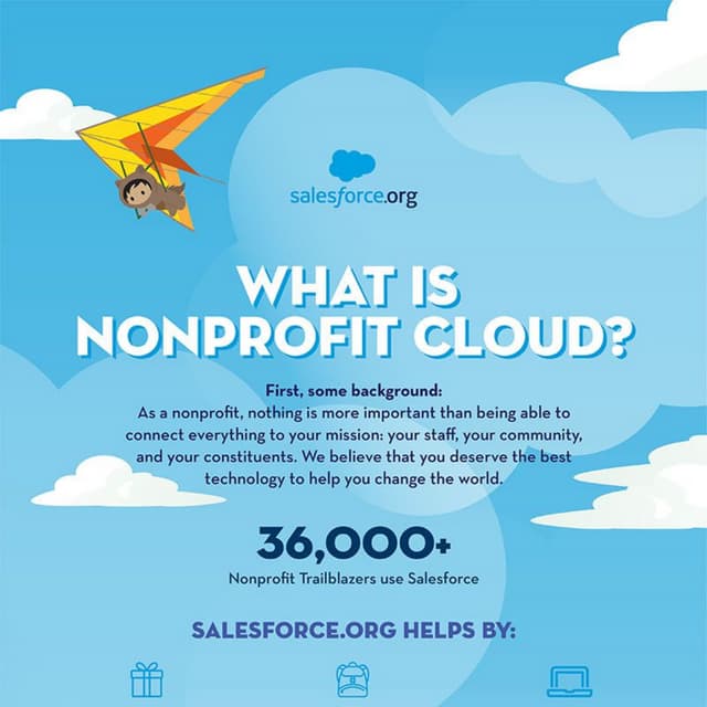 Salesforce Nonprofit cloud Infographic